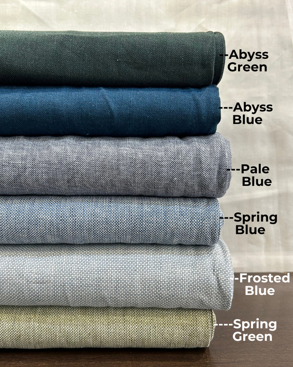 Premium Pure Linen Fabrics LATIN Pattern for suiting | OrganoLinen